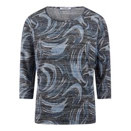 Peter Hahn - Rundhals-Shirt mit 3/4-Arm, blau, Gr. 40 / M