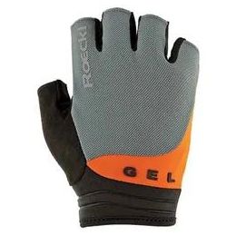 Roeckl ITAMOS 2 Kurzfinger Fahrradhandschuhe - hurricane gray/orange - 9,5