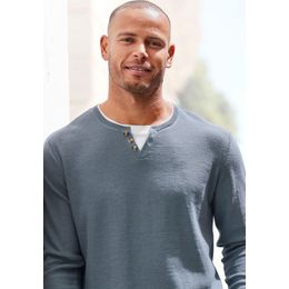 H.I.S. H.I.S Herren Strickpullover, blaugrau, Gr&ouml;&szlig;e S (44/46)