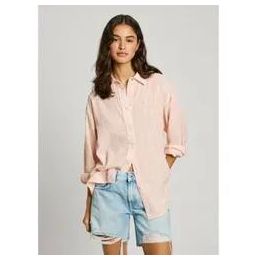 Pepe Jeans f&uuml;r Damen. PL305033 Traum-Shirt rosa (L), L&auml;ssig, Leinen, Langarm