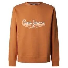 Pepe Jeans f&uuml;r Herren. PM582832 Sweatshirt Dumas Crew orange (XXL), L&auml;ssig, Baumwolle, Langarm, Nachhaltig