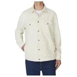 Pepe Jeans f&uuml;r Herren. PM402972TB7 Entspannte Jacke wei&szlig; (S), L&auml;ssig, Baumwolle