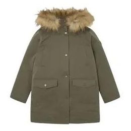 Pepe Jeans f&uuml;r M&auml;dchen. PG401109 Parka Vania gr&uuml;n (14a&ntilde;os= 164cm), L&auml;ssig, Baumwolle, Kinderbekleidung