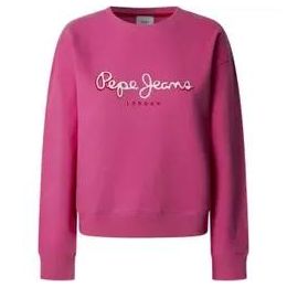 Pepe Jeans f&uuml;r Damen. PL581484 Sweatshirt Maddy rosa (S), L&auml;ssig, Baumwolle, Nachhaltig