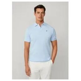 Hackett London f&uuml;r Herren. HM5600052 Polo Logo Slim Fit blau (M), L&auml;ssig, Baumwolle, Kurzarm