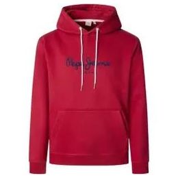 Pepe Jeans f&uuml;r Herren. PM5800009 Sweatshirt Macbeth Einfarbig rot (S), L&auml;ssig, Baumwolle