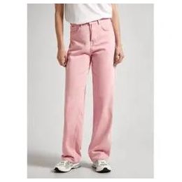 Pepe Jeans f&uuml;r Damen. PL211748 Jeans Barrel rosa (27/30), L&auml;ssig, Baumwolle, Nachhaltig