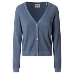 Pepe Jeans f&uuml;r Damen. PL702279 Strickjacke Otin blau (S), L&auml;ssig, Baumwolle