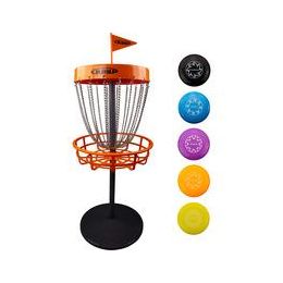 Guru Disc Golf Mini Basket Set inkl. 5 Scheiben, Gartenspielger&auml;t