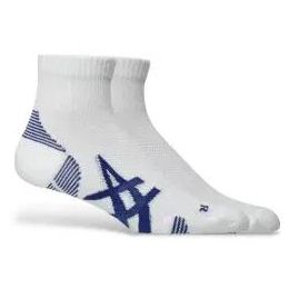 asics Unisex. 3013B358 Set 2 Paar Cuchioned Run Quarter Socken wei&szlig; (M), Heimtextilien, Sportlich, Baumwolle