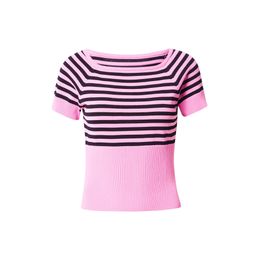 Bella X ABOUT YOU Shirt 'Sienna' Damen Gr&ouml;&szlig;e M pink / schwarz