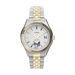 Timex Uhr ' Timex x Peanuts Timex Legacy Bowtie ' Damen Gr&ouml;&szlig;e One Size gold / grau