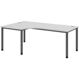 Hammerbacher VHS82/5/G h&ouml;henverstellbarer Schreibtisch 68,5 - 81 cm grau / grafit