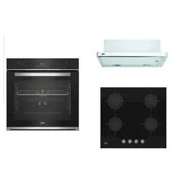 Ger&auml;tesatz Beko- Backofen BBIM13300X, Kochfeld HILG64220S, Abzugshaube CTB6407X