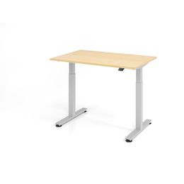 Hammerbacher elektrisch h&ouml;henverstellbarer Schreibtisch VXMST12/3/S ahorn