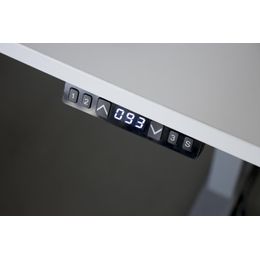 Hammerbacher Schreibtisch VXDKB12/5/S lichtgrau