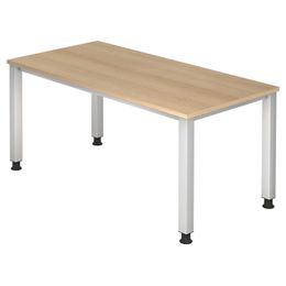Hammerbacher h&ouml;henverstellbarer Schreibtisch VQS16/E/S eiche