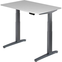 Hammerbacher VXBHM12/5/GG elektrisch h&ouml;henverstellbarer Schreibtisch 65,0 - 130,0 cm - elektrisch lichtgrau / grafit