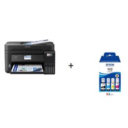 Epson EcoTank ET-4850 Tintenstrahl-Multifunktionsger&auml;t + Original Set Nachf&uuml;lltinte