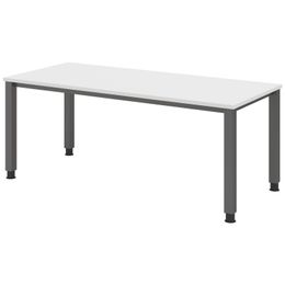 Hammerbacher h&ouml;henverstellbarer Schreibtisch VQS19/W/G wei&szlig;