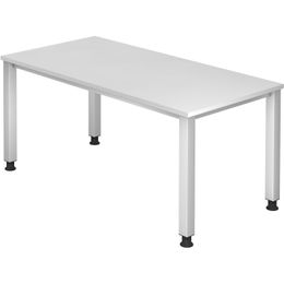 Hammerbacher h&ouml;henverstellbarer Schreibtisch VQS16/W/S wei&szlig;