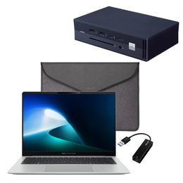 ASUS ExpertBook P5 V5405CSA-NZ0371W + ASUS SimPro Dock 2 + Sleeve + USB-A to RJ45 Gigabit Ethernet Adapter