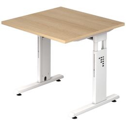 Hammerbacher h&ouml;henverstellbarer Schreibtisch VOS08/E/W eiche