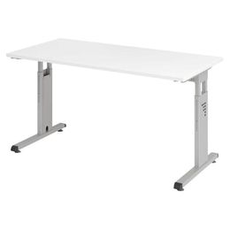 Hammerbacher Schreibtisch VOS614/W/S wei&szlig;