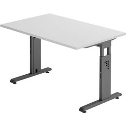 Hammerbacher h&ouml;henverstellbarer Schreibtisch VOS12/5/G lichtgrau