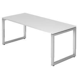 Hammerbacher h&ouml;henverstellbarer Schreibtisch VRS19/W/S wei&szlig;