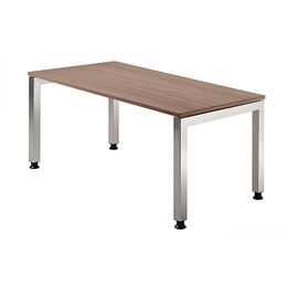 Hammerbacher h&ouml;henverstellbarer Schreibtisch VJS16/N/S nussbaum