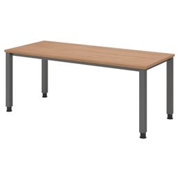 Hammerbacher h&ouml;henverstellbarer Schreibtisch VQS19/N/G nussbaum
