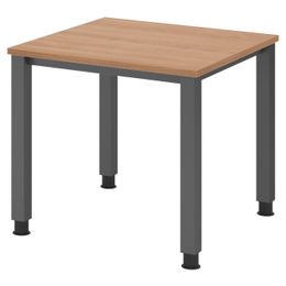 Hammerbacher h&ouml;henverstellbarer Schreibtisch VQS08/N/G nussbaum