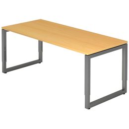 Hammerbacher h&ouml;henverstellbarer Schreibtisch VRS19/6/G buche