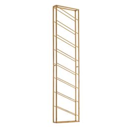 Wohnling WL6.687 Weinregal Wand Gold 36 cm x 8 cm x 150 cm