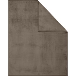 Biederlack unisex Wohndecke taupe, Gr&ouml;&szlig;e 150x200 cm