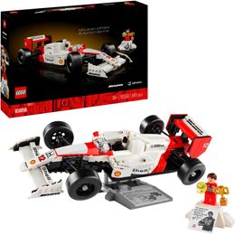 Konstruktionsspielsteine Lego "McLaren MP4/4 & Ayrton Senna (10330), Lego Icons", bunt, Spielbausteine, Kinder, Kunststoff, Made in Europe