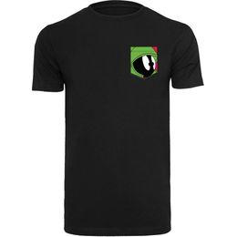 F4NT4STIC T-Shirt 'Looney Tunes Marvin The Martian Face' Herren Gr&ouml;&szlig;e S limette / rot / schwarz / wei&szlig;