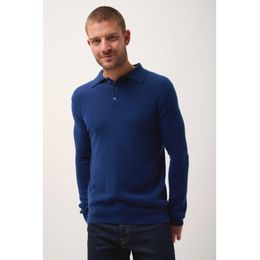 Just Cashmere Kaschmir-Pullover "Douglas" in Blau - 64% | Gr&ouml;&szlig;e L | Herren-plussize