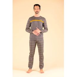 maryplaid Pyjama in Grau - 60% | Gr&ouml;&szlig;e M | Herren-waesche