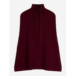 Just Cashmere Kaschmir-Poncho "Miamar" in Bordeaux - 61% | Gr&ouml;&szlig;e M | Damenjacken