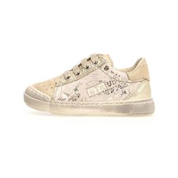 Naturino Leder-Sneakers "Faluk" in Beige/ Gold - 43% | Gr&ouml;&szlig;e 25 | Babysneakers