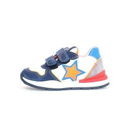 Naturino Leder-Sneakers "Argal" in Blau/ Bunt - 53% | Gr&ouml;&szlig;e 32 | Babysneakers