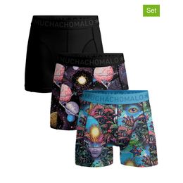 MUCHACHOMALO 3er-Set: Boxershorts in Schwarz/ Bunt - 51% | Gr&ouml;&szlig;e 158/164 | Kinder-waesche