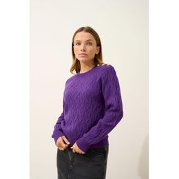 Just Cashmere Kaschmir-Pullover "Lynd" in Lila - 54% | Gr&ouml;&szlig;e M | Damen-pullover-cardigans
