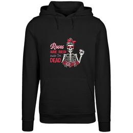 F4NT4STIC Sweatshirt 'Anti Valentinstag Roses Are Red' Damen Gr&ouml;&szlig;e S rosa / rot / schwarz / wei&szlig;