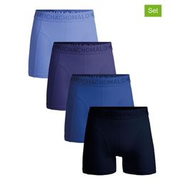 MUCHACHOMALO 4er-Set: Boxershorts in Blau/ Dunkelblau - 56% | Gr&ouml;&szlig;e XL | Herren-waesche