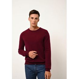 Just Cashmere Kaschmir-Pullover "Howard" in Bordeaux - 60% | Gr&ouml;&szlig;e L | Herren-plussize