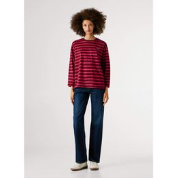 Pepe Jeans Longsleeve "Banilla" in Rot/ Rosa - 46% | Gr&ouml;&szlig;e XL | Damen-tops