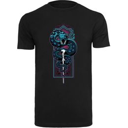 F4NT4STIC T-Shirt 'Harry Potter Neon Nagini' Herren Gr&ouml;&szlig;e XXL aqua / rotviolett / schwarz / wei&szlig;